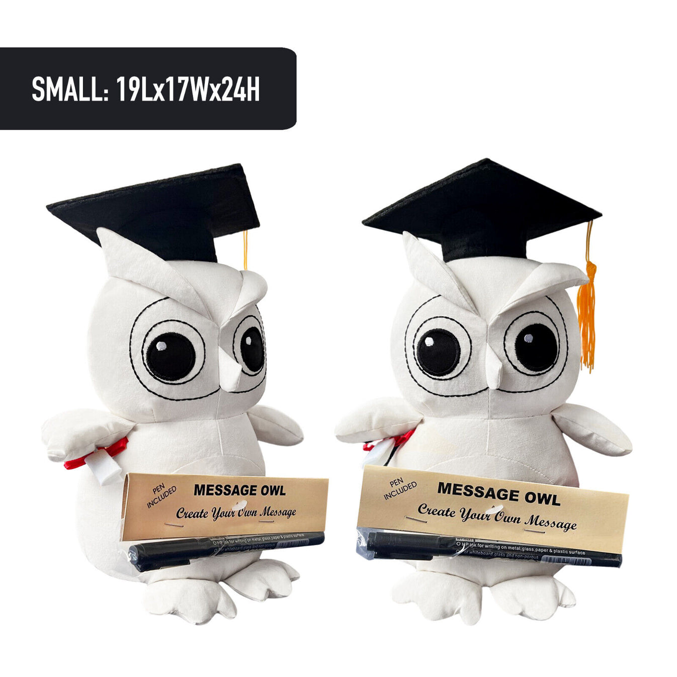20cm Message Fluffy Small Size Owl Signature Marker Graduation Persona ...