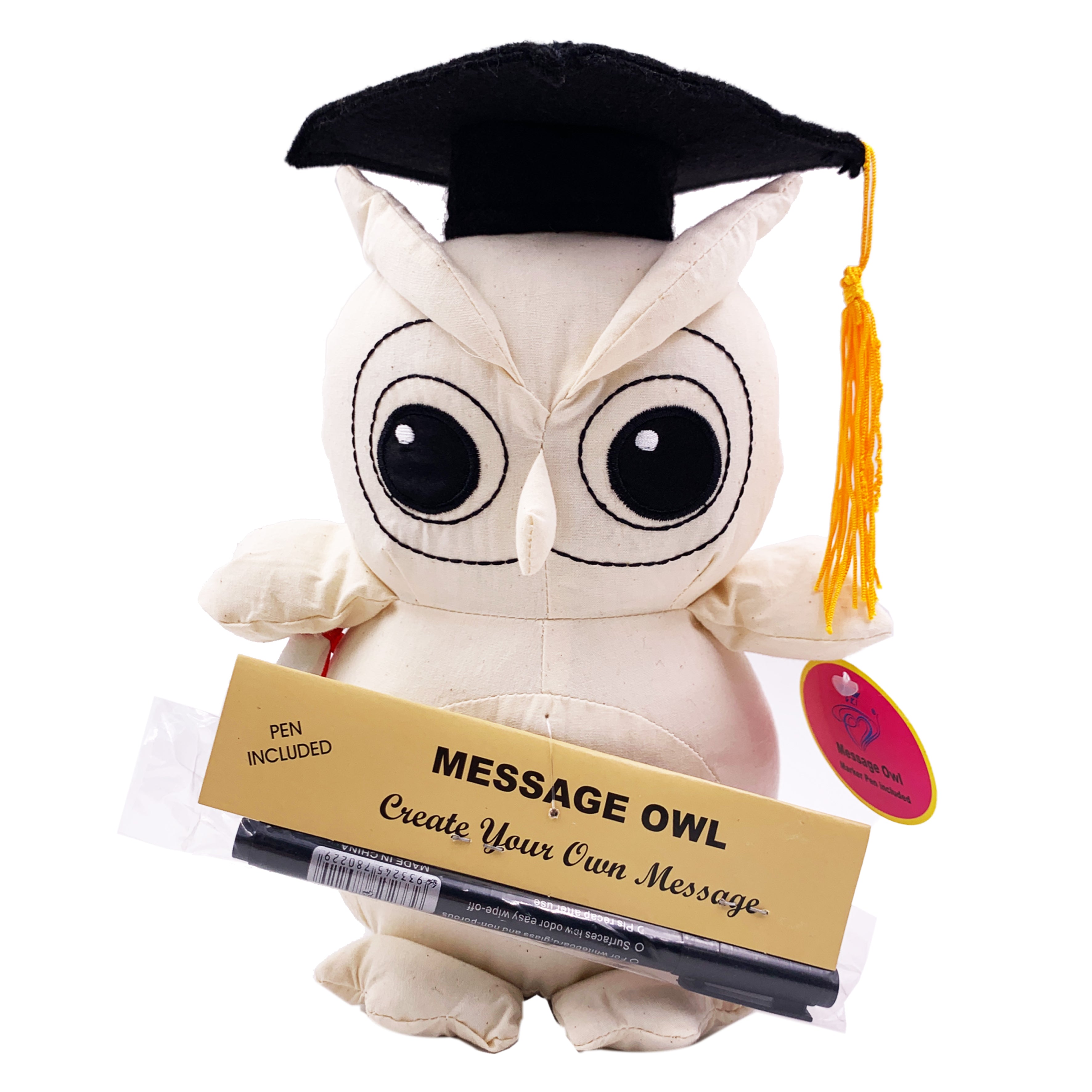 20cm Message Fluffy Small Size Owl Signature Marker Graduation Persona ...